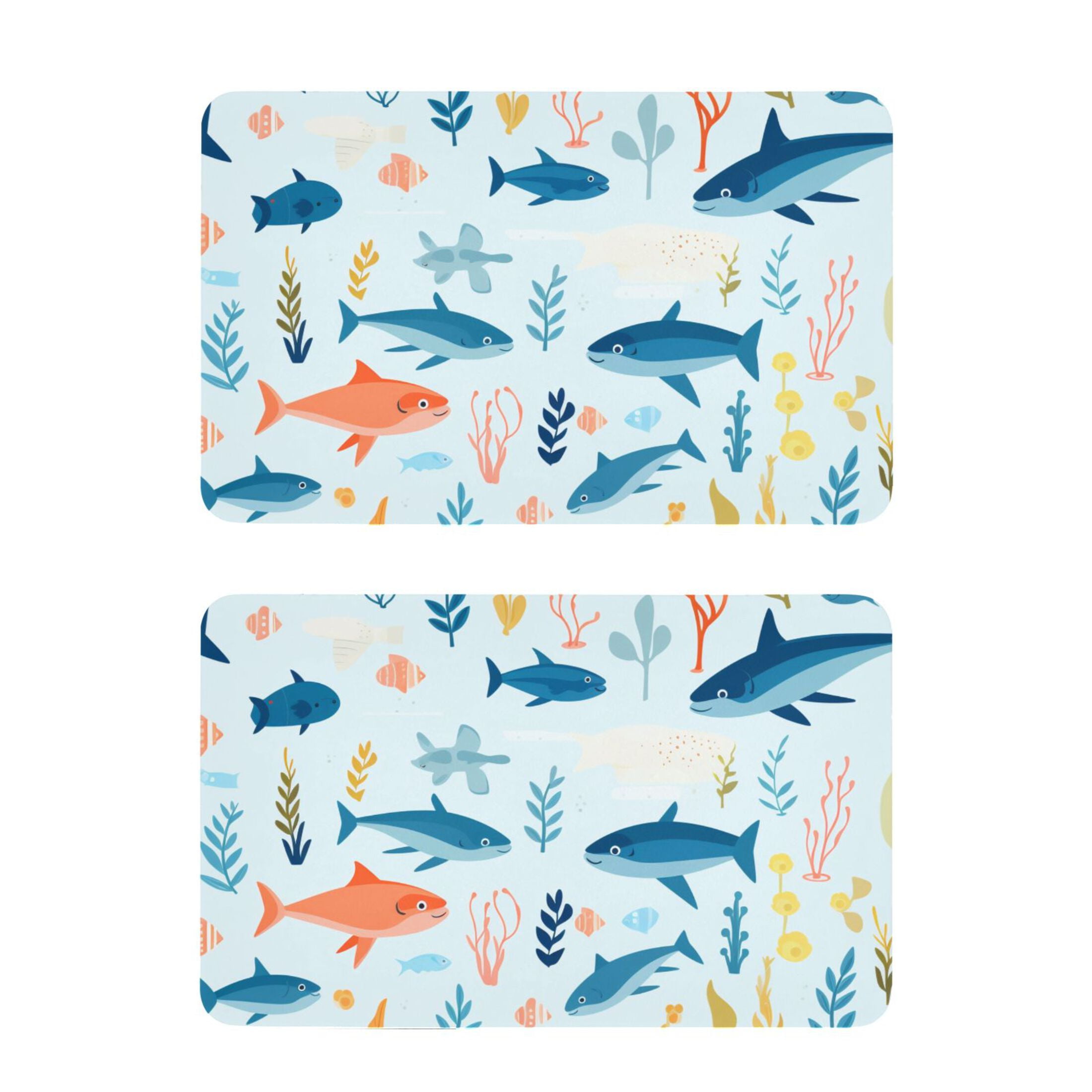 Fish and Seaweed Fridge Magnetic Sticker Refrigerator Magnets Kitchen ...