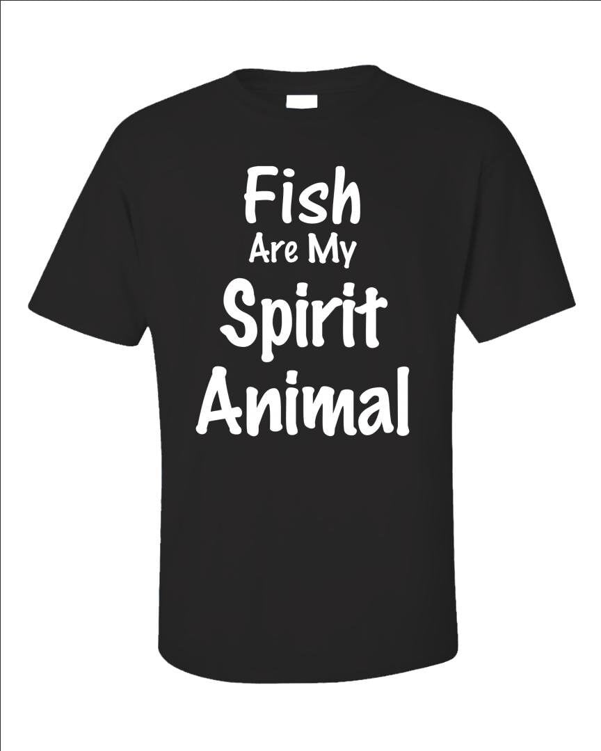 Fish are My Spirit Animal Shirt, Fishing Gift, Funny Tee for Ocean and ...