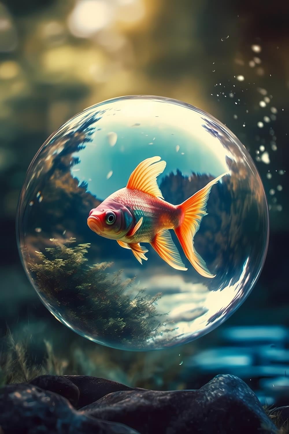 Fish in A Bubble Jigsaw Puzzles for Adults and Kids 1000 Piece ...