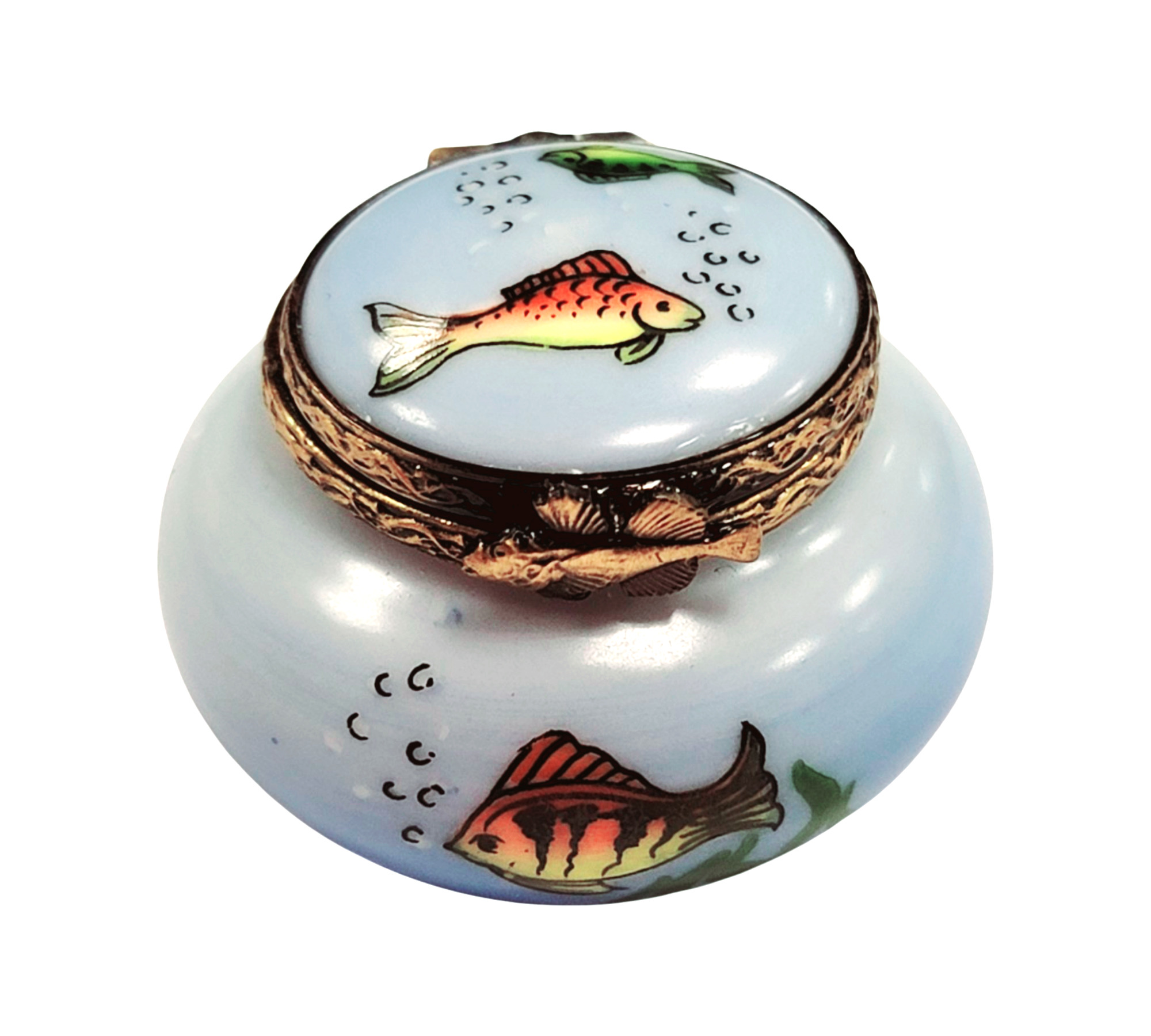 Fish in Bowl - Retired Limoges Box Porcelain Figurine - Walmart.com