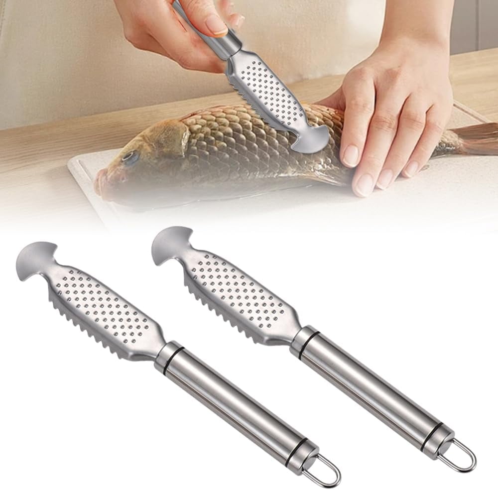 Fish scaler, 2025 New Fish Scales Scraping Tool, Multifunction ...