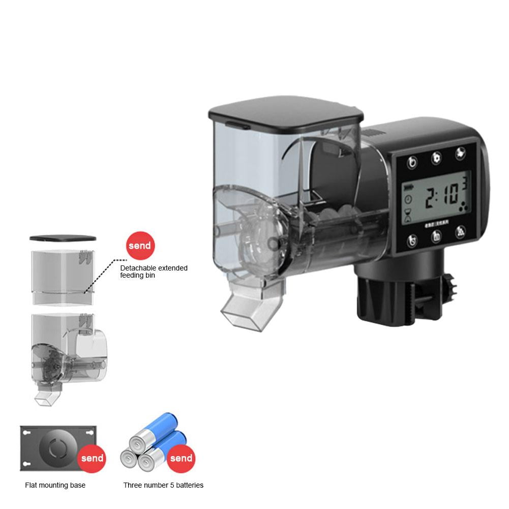 Fish tank feeder intelligent large capacity feeder aquarium fish ...