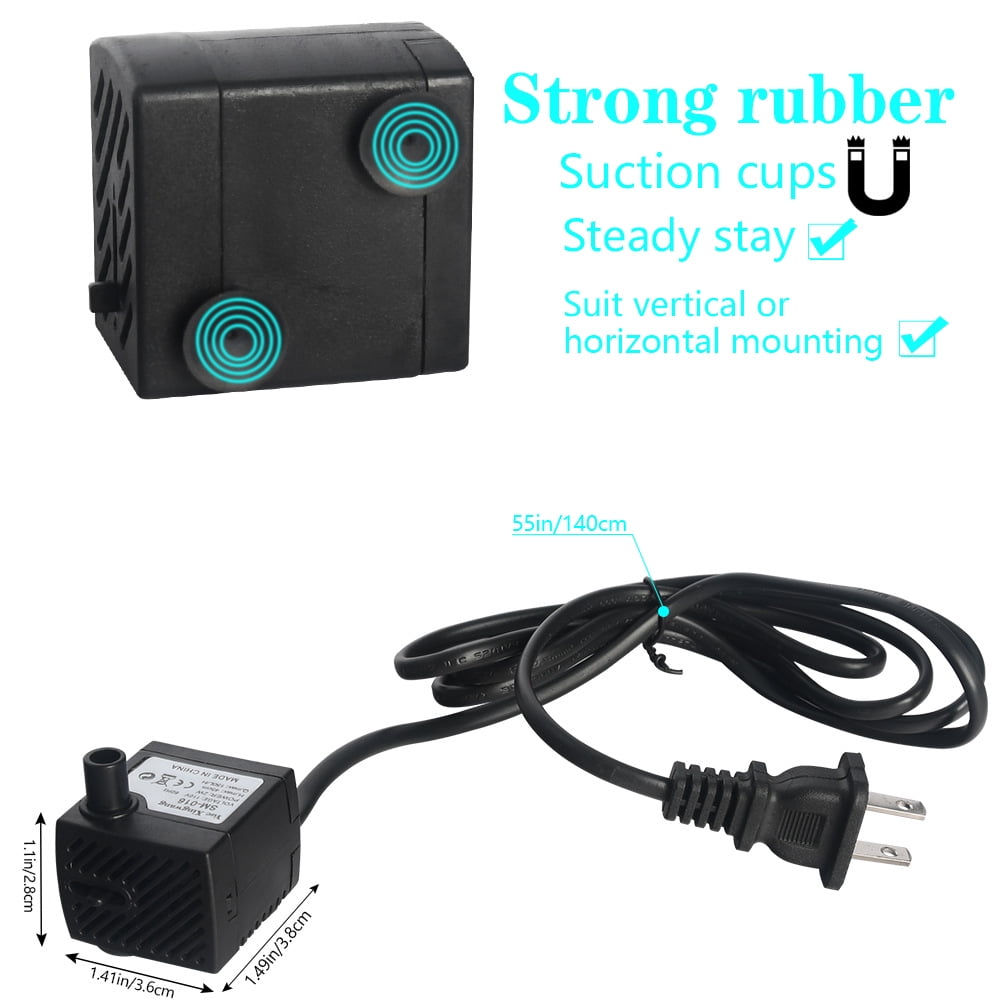Fish tank submersible pump multifunctional aquarium air conditioning ...
