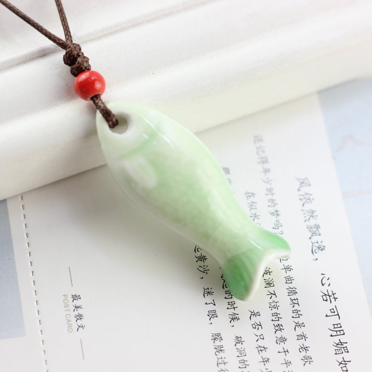 Fish whistle, cartoon children's ceramic whistle, handicraft toys ...