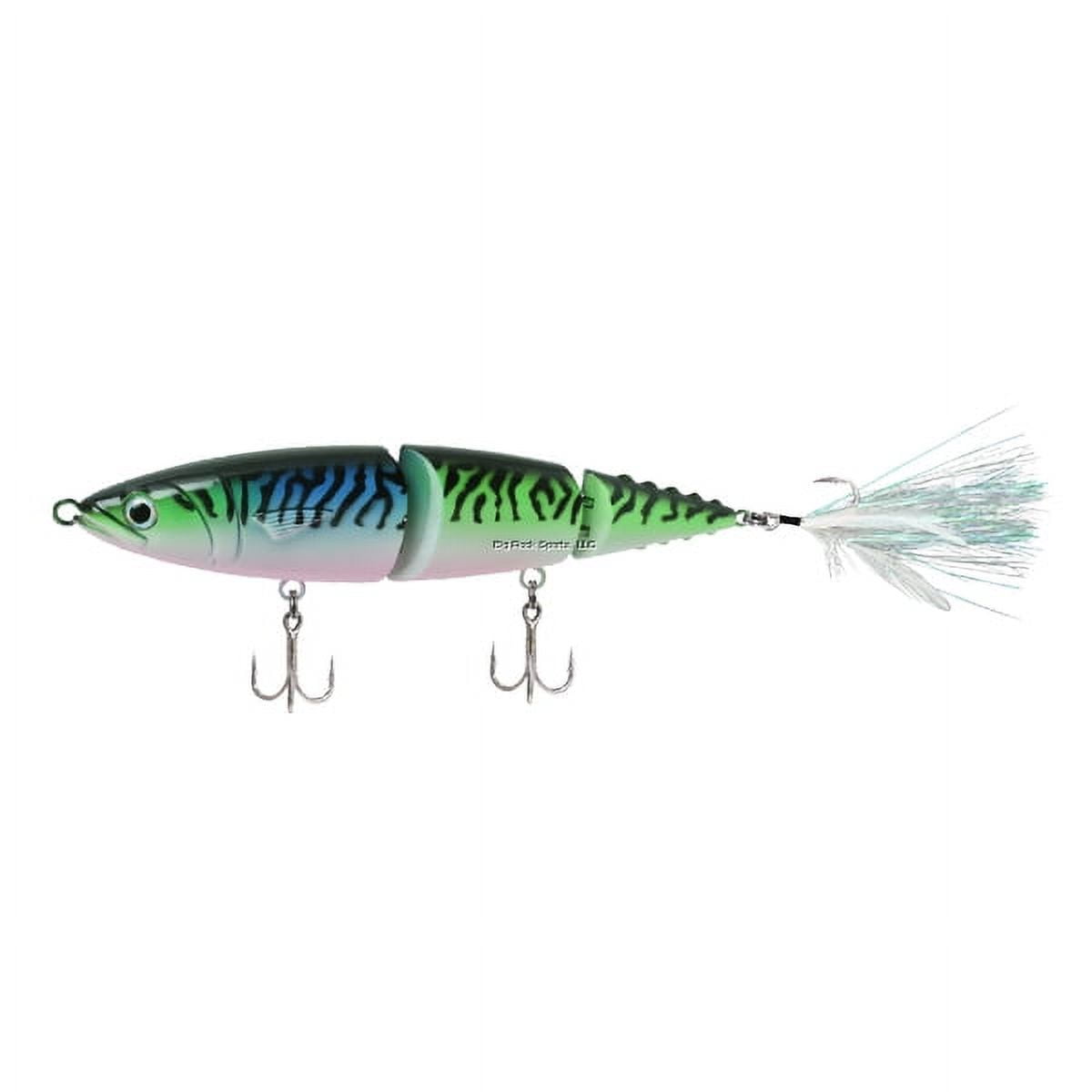 FishLab Hard Mack Attack 3 pc. 9" swimbait, 2 treble Whacky Mackerel - Walmart.com