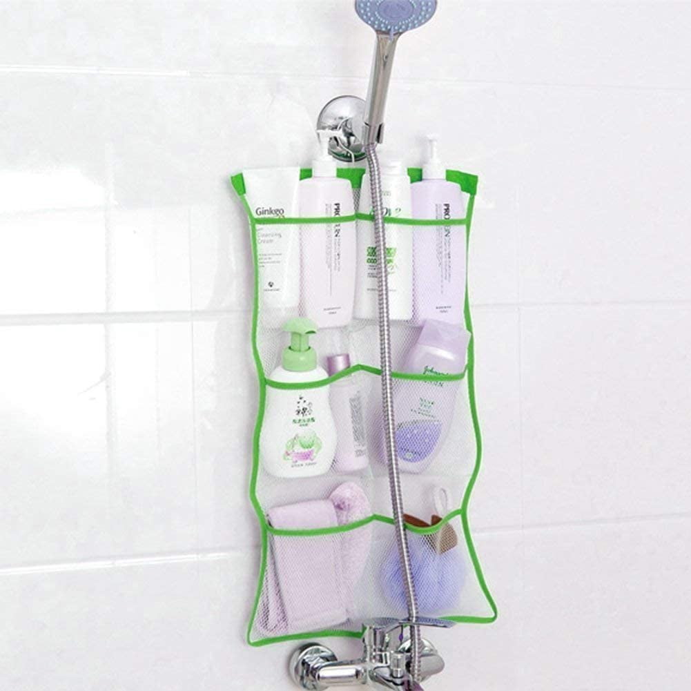 FishMM Mesh Bath Organizers for Shower with Hook, Quick Dry Hanging ...