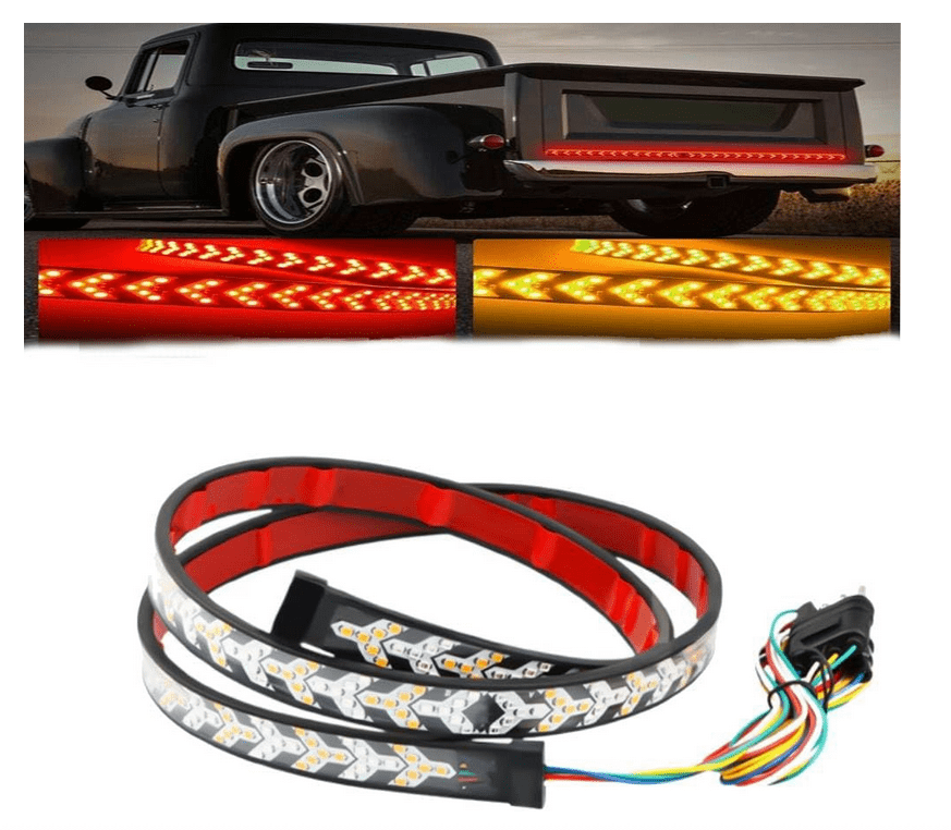 Fishbone Shaped LED Tailgate Light Bar, LED Tailgate Lights, Brake ...