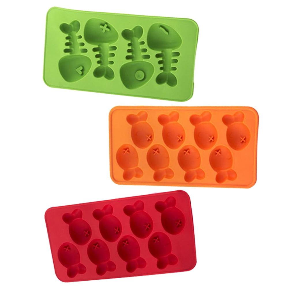 Fishbone Silicone Molds Ice Cube Tray Ice Cube Molds Popsicle Maker ...