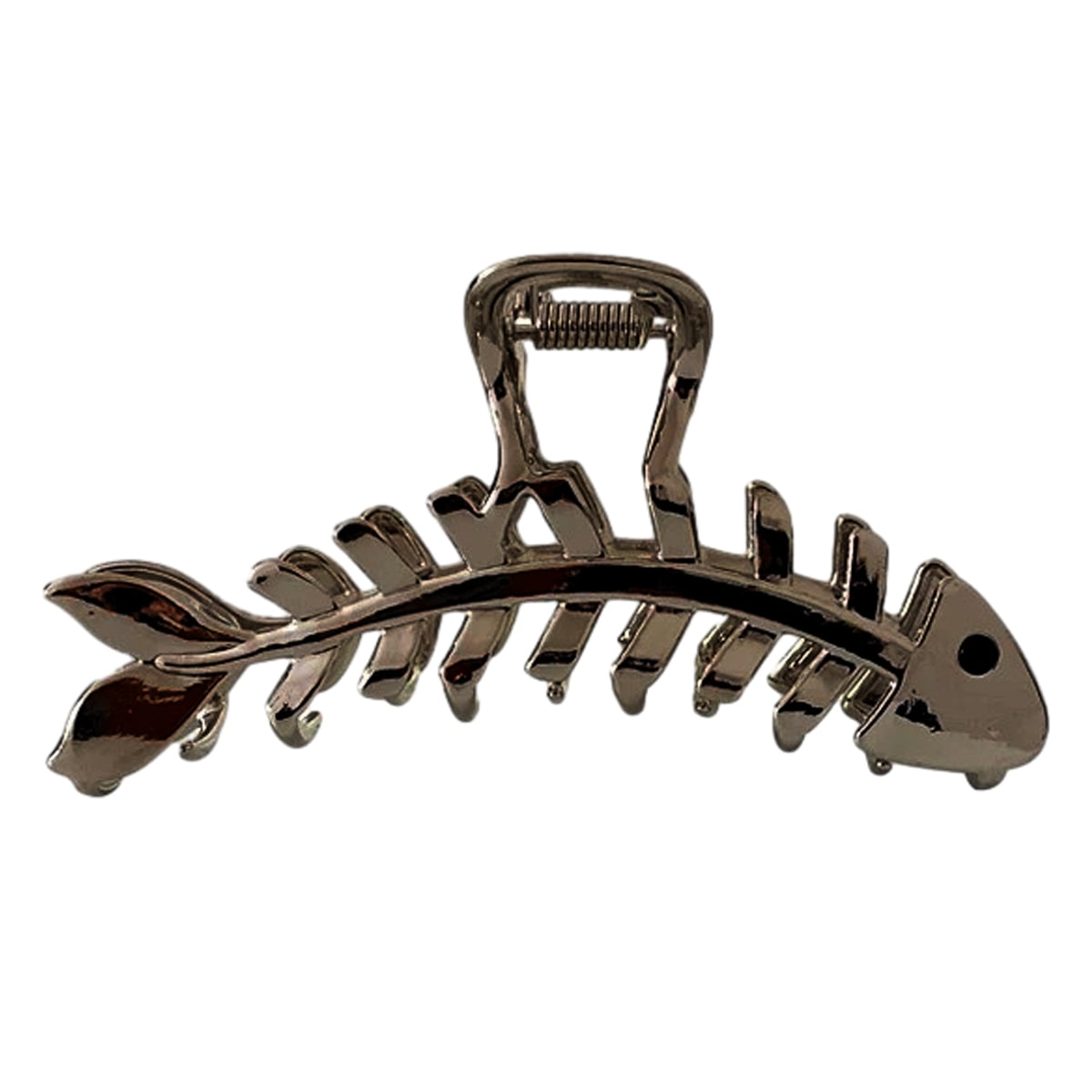 Fishbone bobby pin Claw Metal fishbone shaped hair jaw clip Hair ...
