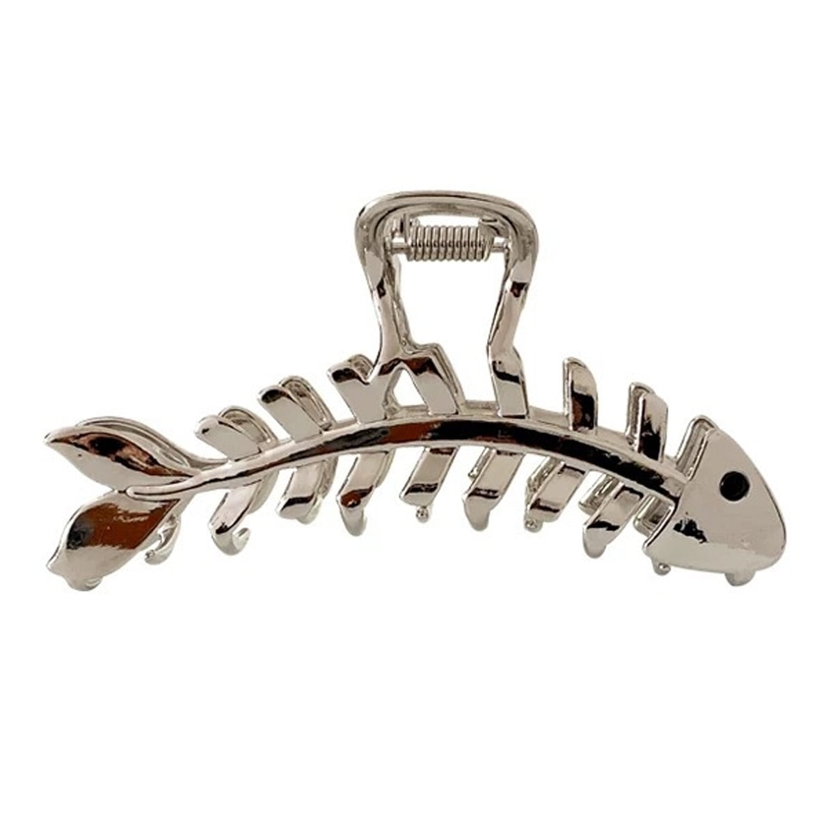 Fishbone bobby pin Claw Metal fishbone shaped hair jaw clip Hair ...