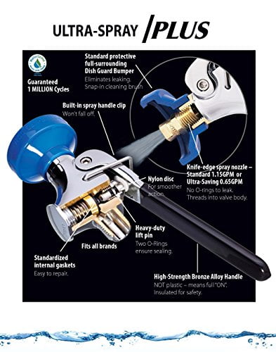 Fisher 71307 Stainless Steel Ultra Spray Valve with 1.15 GPM Nozzle ...
