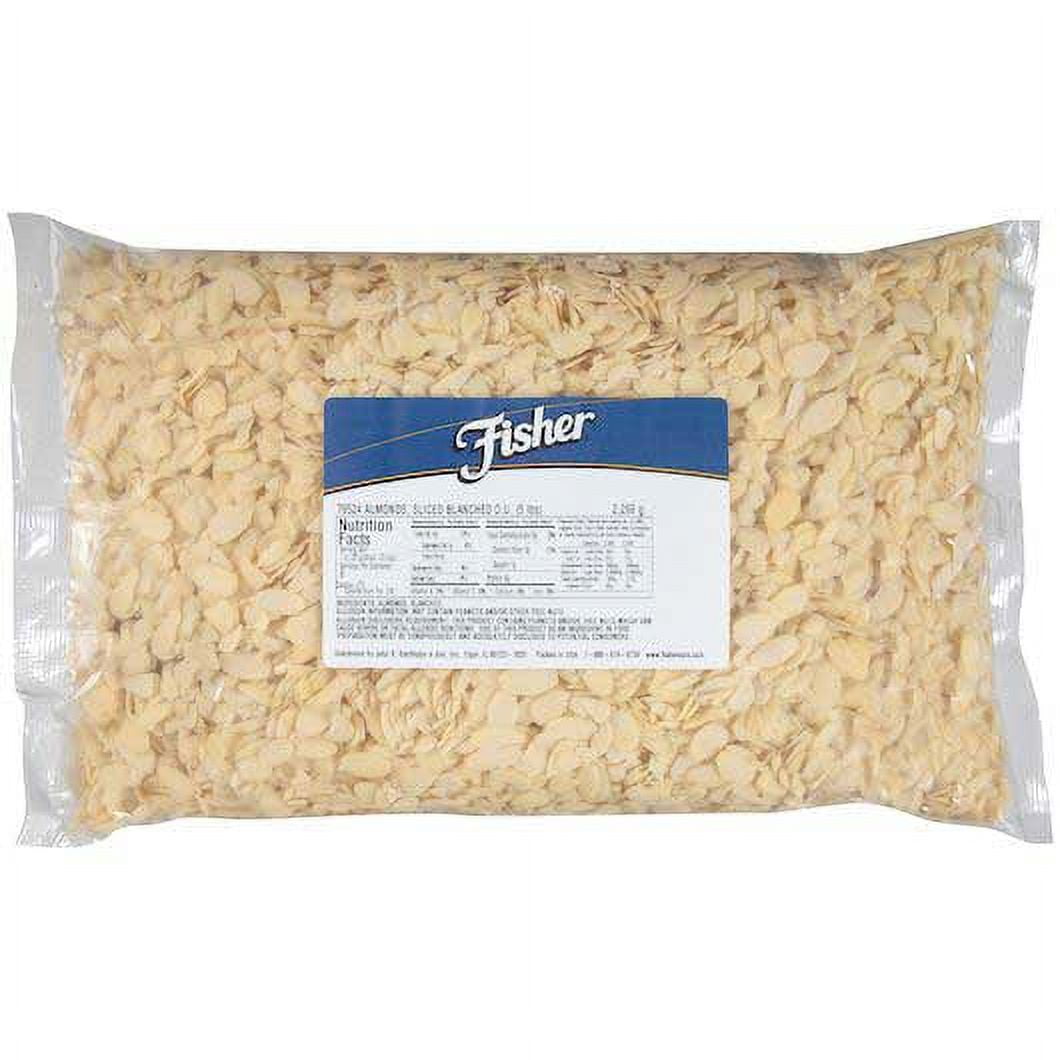 Fisher Almonds, Sliced Blanched, 5-Pound Packages - Walmart.com
