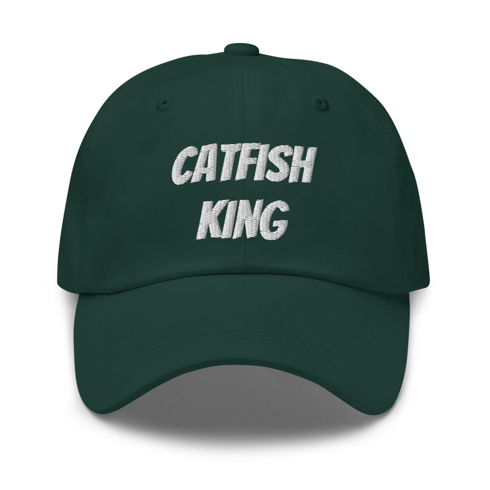 Fisher Angler Fishing Lover Classic Dad Hat, Catfish King- Embroidery ...