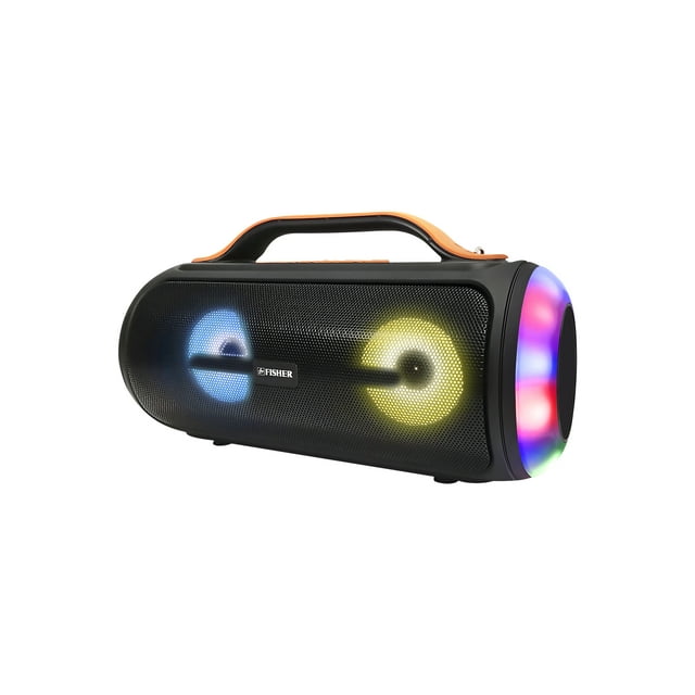 Fisher Bluetooth Wireless Portable Speaker 20W Peak Power Boombox w HD ...