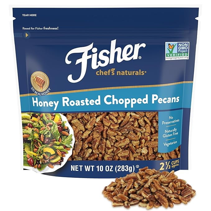 Fisher Chef's Naturals Honey Roasted Chopped Pecans 10oz Resealable Bag ...