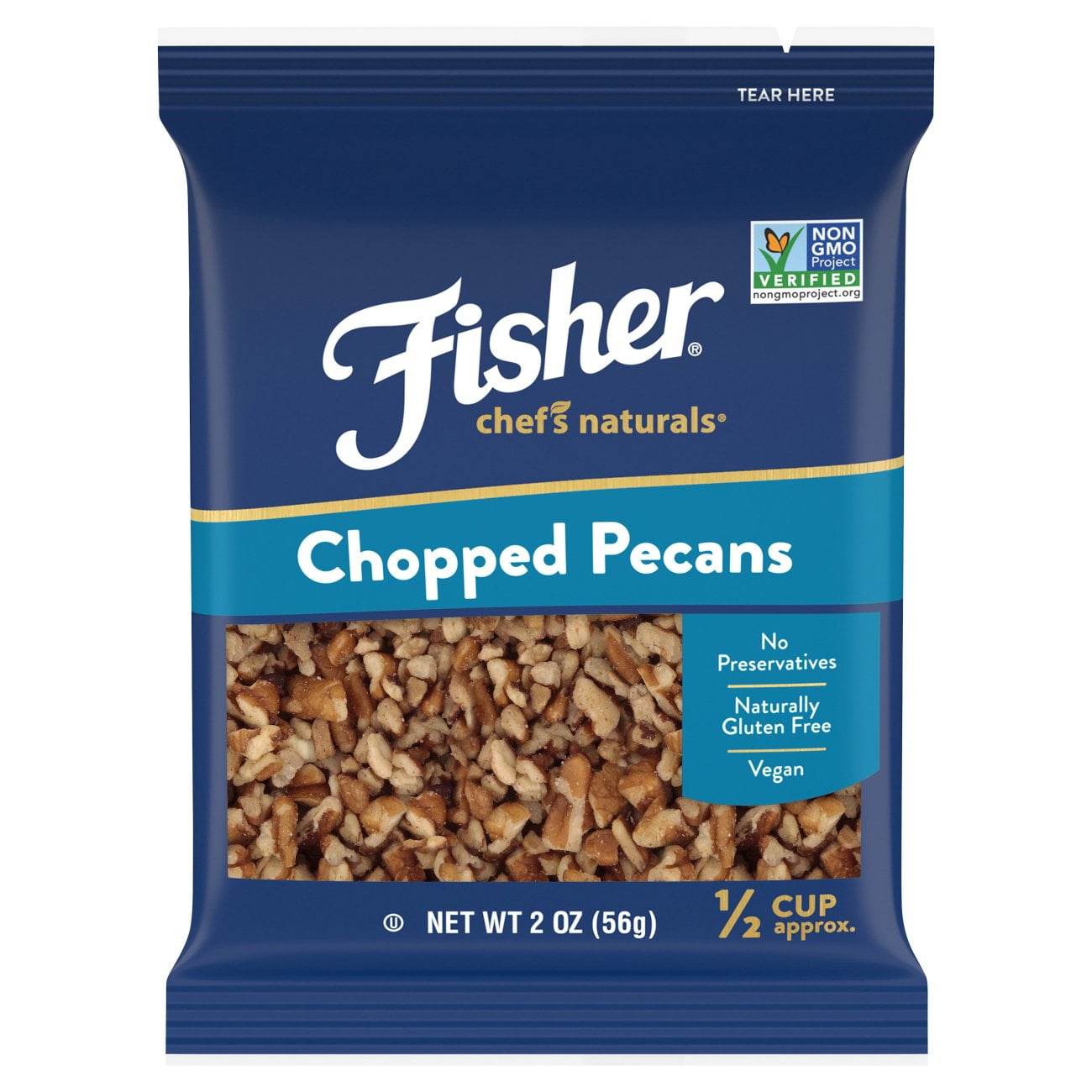 Fisher Chopped Pecans - 2 oz (Packaging May Vary) - Walmart.com