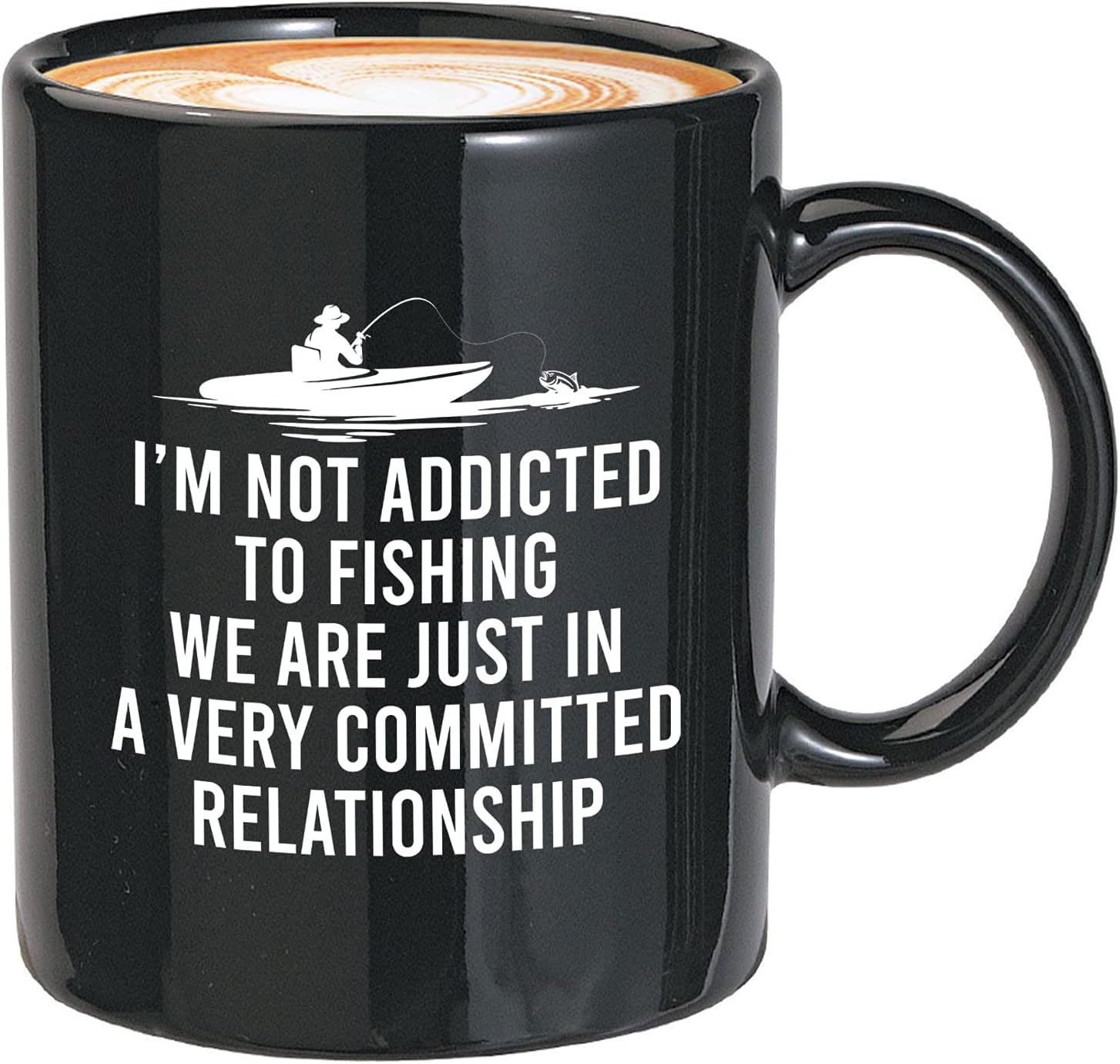 Fisher Coffee Mug - Only Dead Fish Go With The Flow - Sarcasm Fish ...