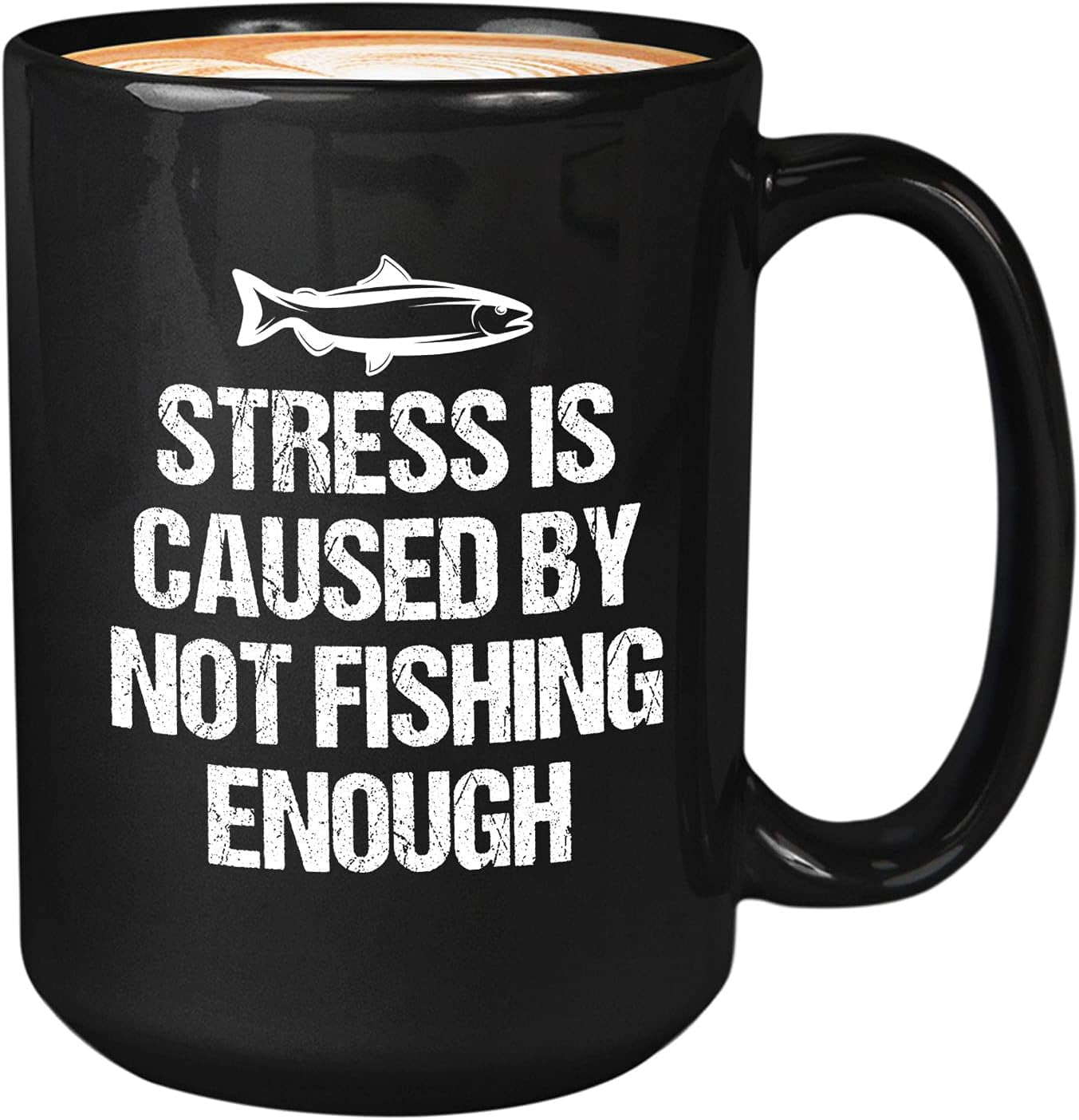 Fisher Coffee Mug - Only Dead Fish Go With The Flow - Sarcasm Fish ...