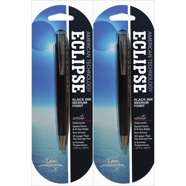 Fisher Eclipse Space Pens American Technology Retractable Black Ink - 2 ...