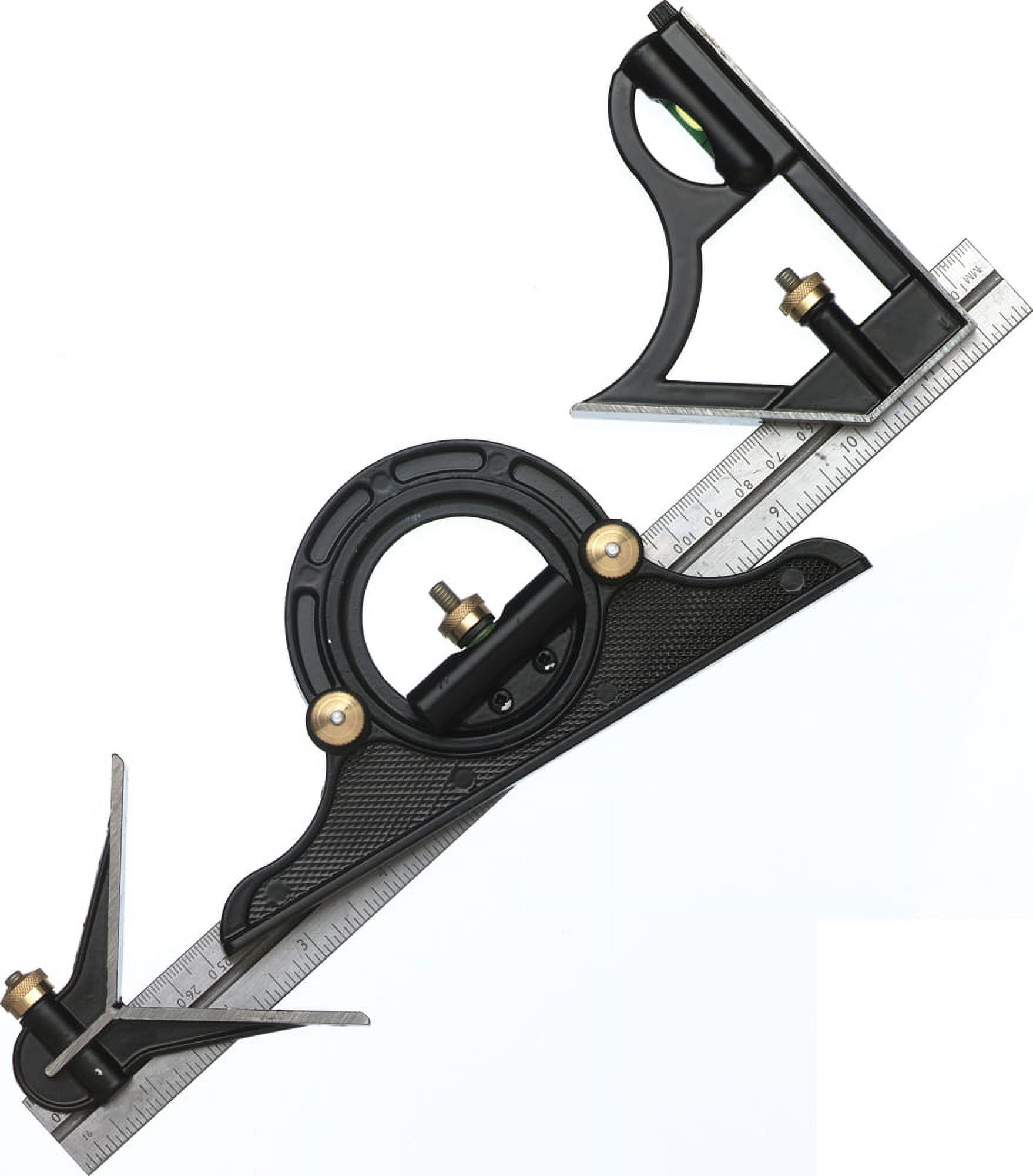 Fisher FI285BK Combination Square with Center Finder and Protractor ...