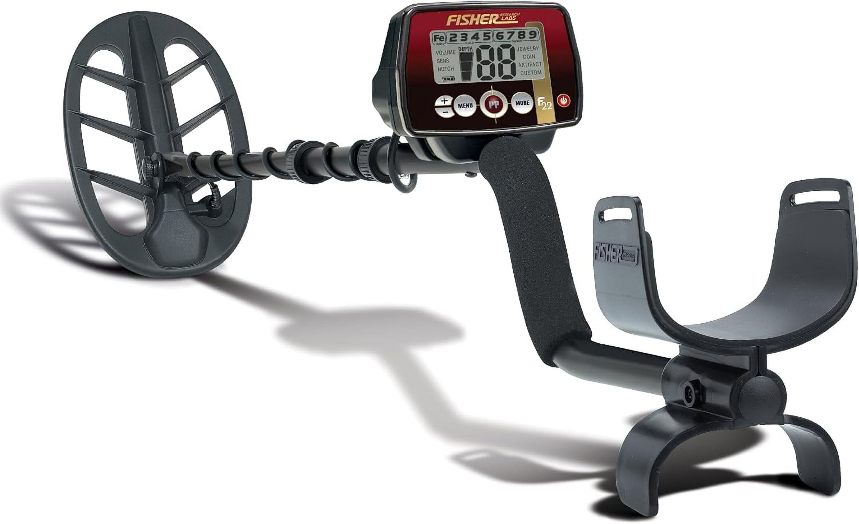 Fisher Labs F22 Weatherproof Metal Detector with 11 Inch Weatherproof ...