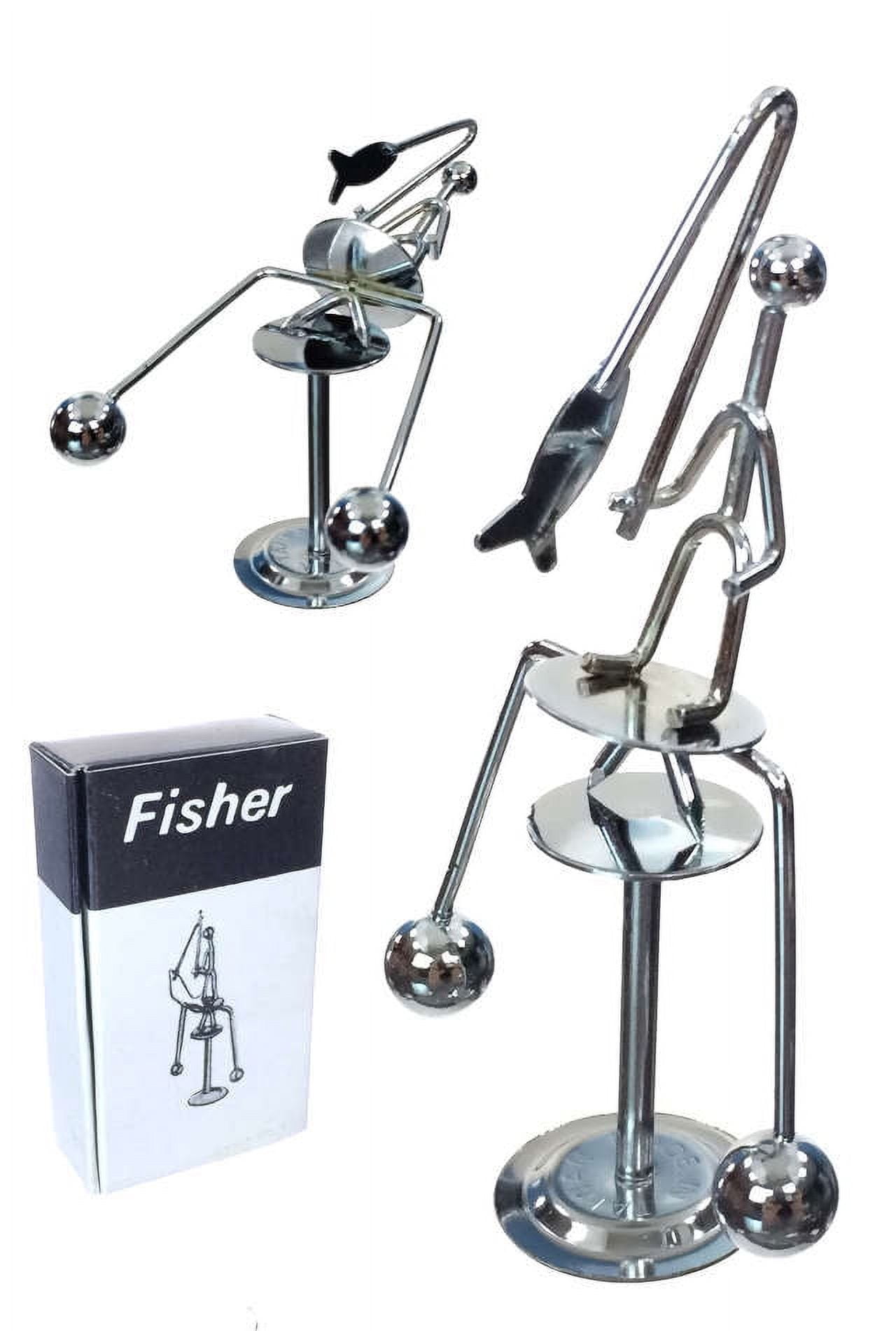 Fisher Man Silver Balancing Mini Sculpture - Walmart.com