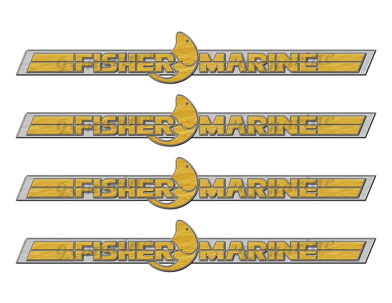 Fisher Marine Boat Designer Stickers Remastered - Walmart.com