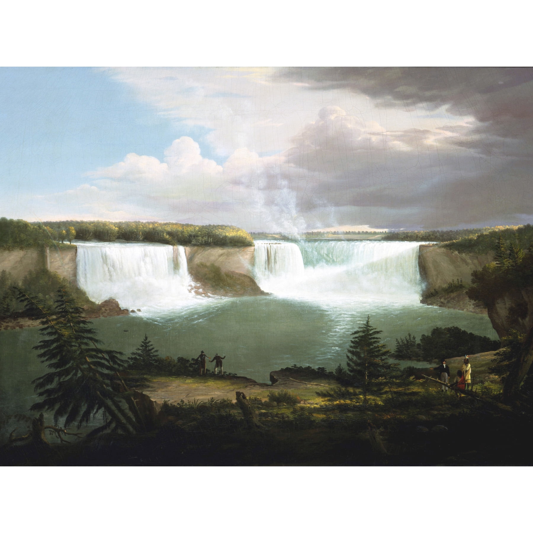 Fisher Niagara Falls Waterfall Painting Extra Large Art Print Wall ...