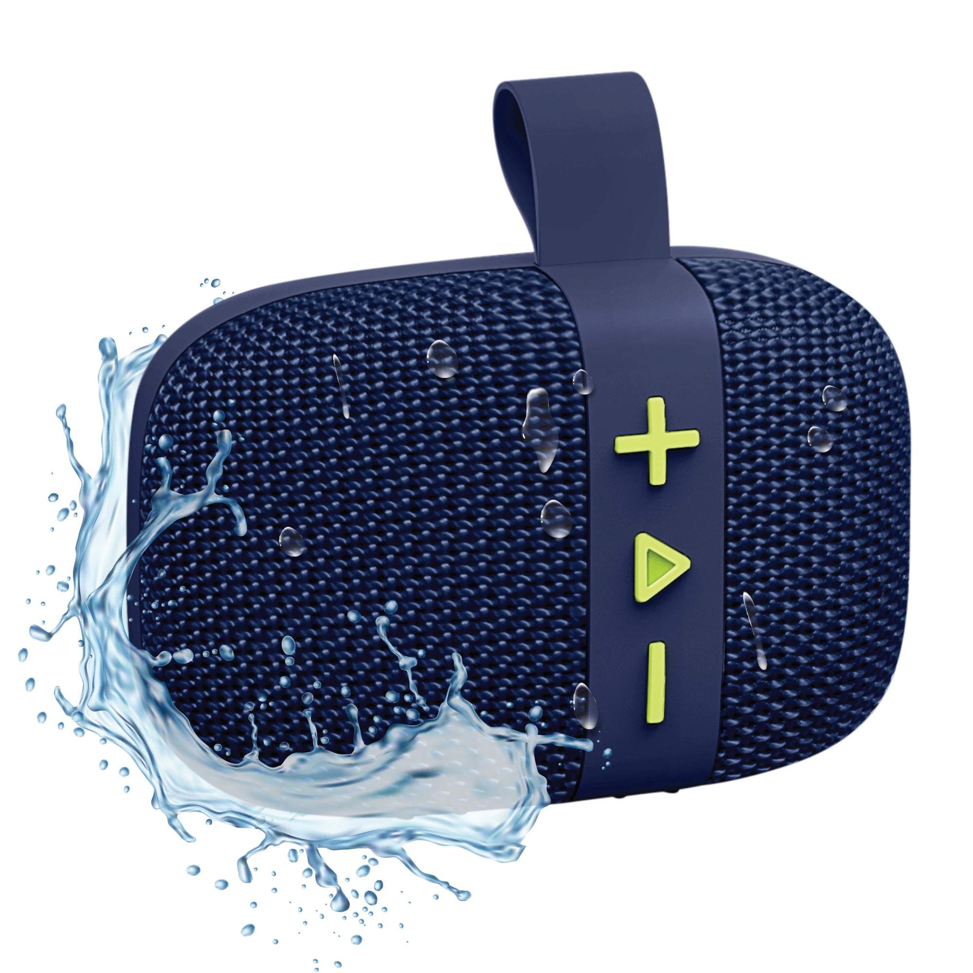 STUDIO PRO by FISHER ECO GO Waterproof Portable Bluetooth Speaker, Navy ...