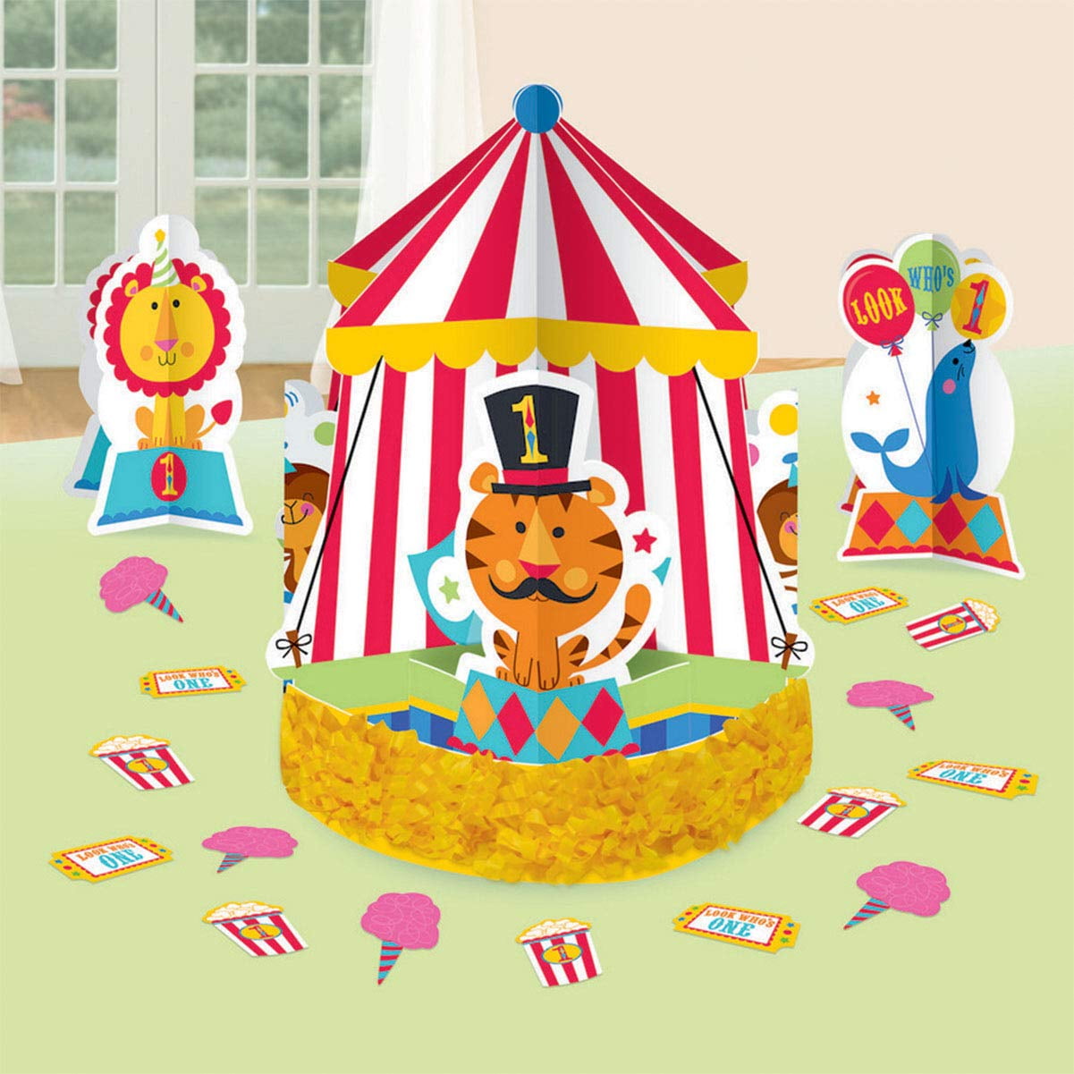 Fisher-Price 1st Birthday Circus Centerpiece Kit 23 Pc. - Walmart.com
