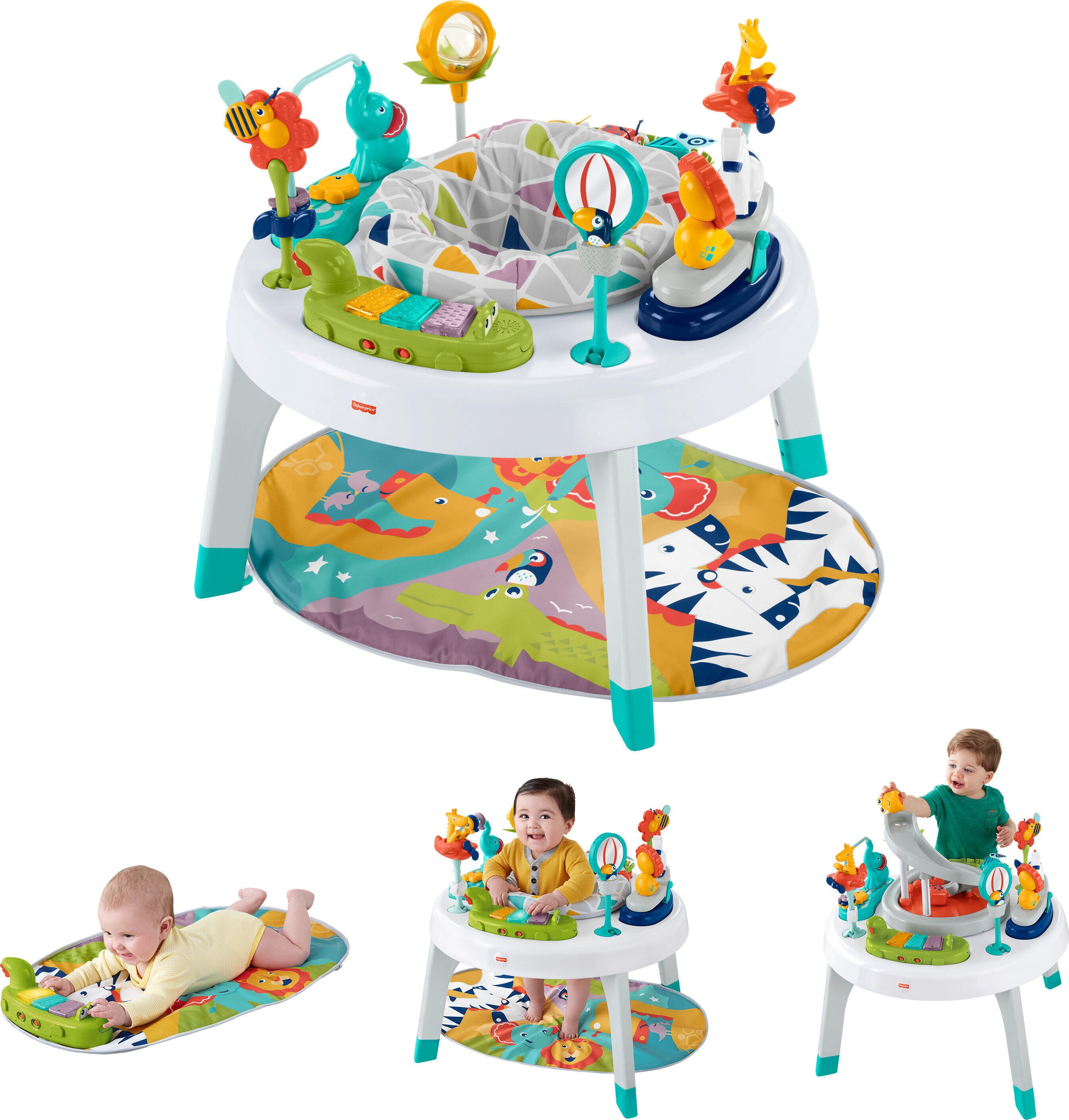 Fisher-Price Babies Learn Toys 3-in-1 Sit-to-Stand Activity Center ...