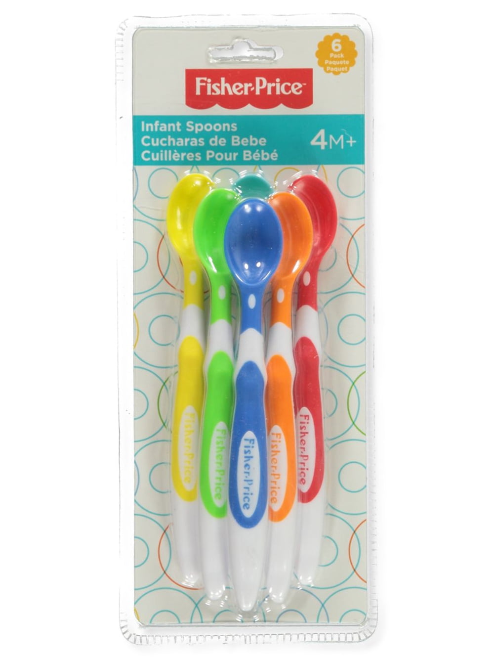 Fisher-Price Baby 6-Pack Infant Spoons - blue/multi, one size - Walmart.com