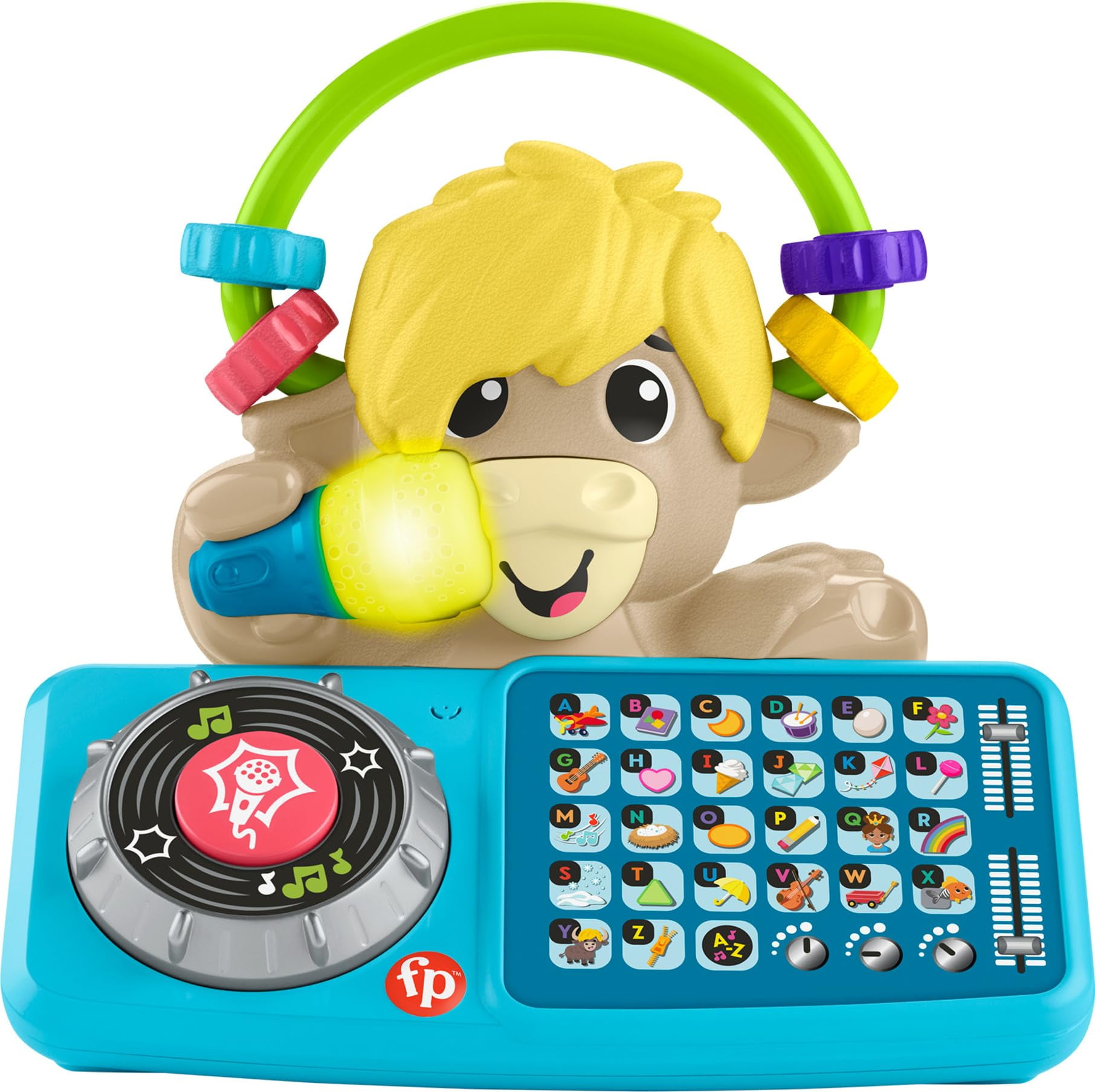 Fisher-Price Baby Learning Toy Link Squad A to Z Yak with Interactive ...