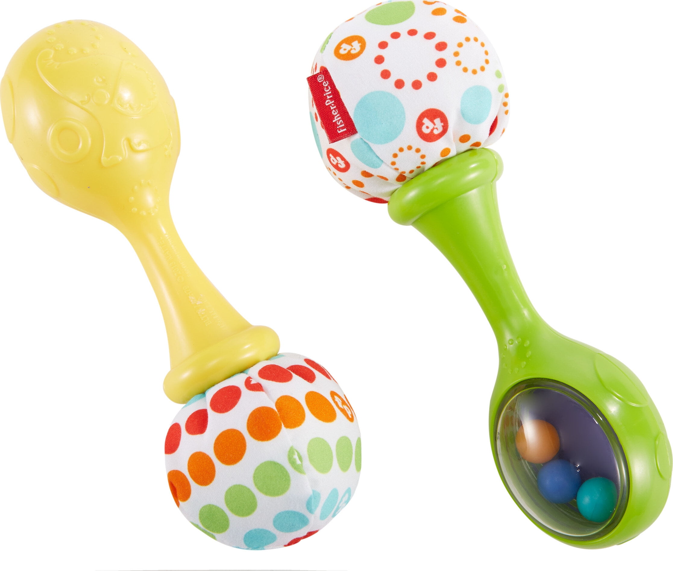 Fisher-Price Baby Rattle ‘n Rock Maracas Toys, Set of 2 for Infants 3 ...