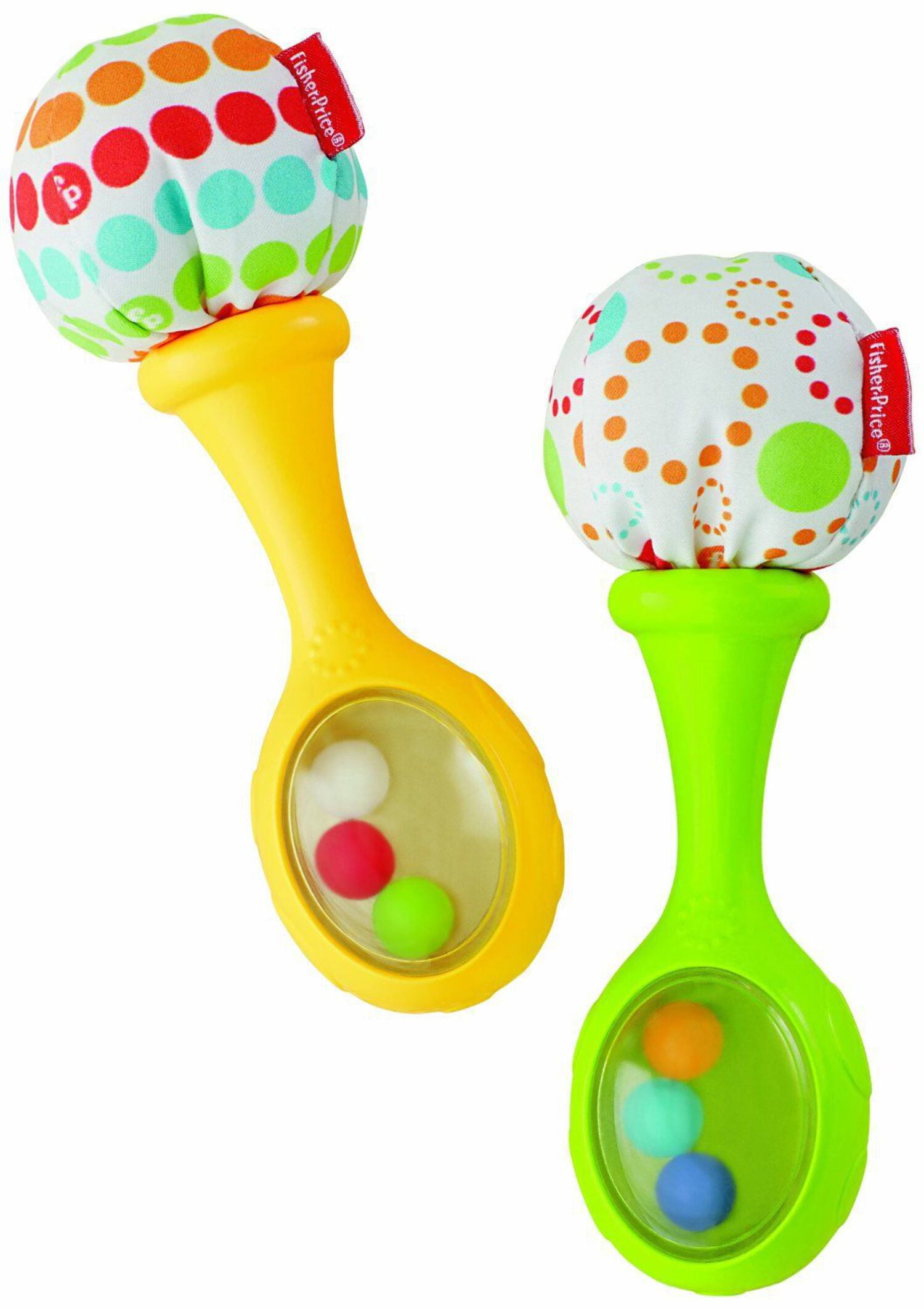 Fisher-Price Baby Rattle ‘n Rock Maracas Toys, Set of 2 for Infants 3 ...