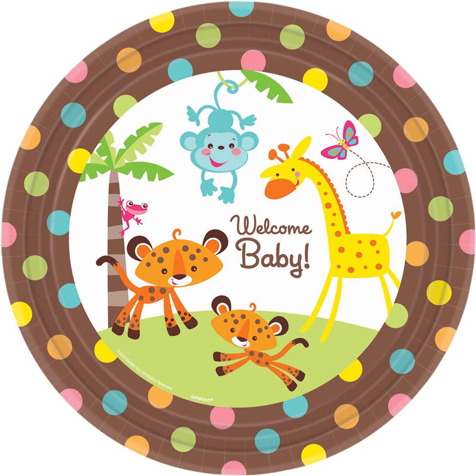 Fisher Price Baby Shower Banquet Dinner Plates (8 Count) - Walmart.com