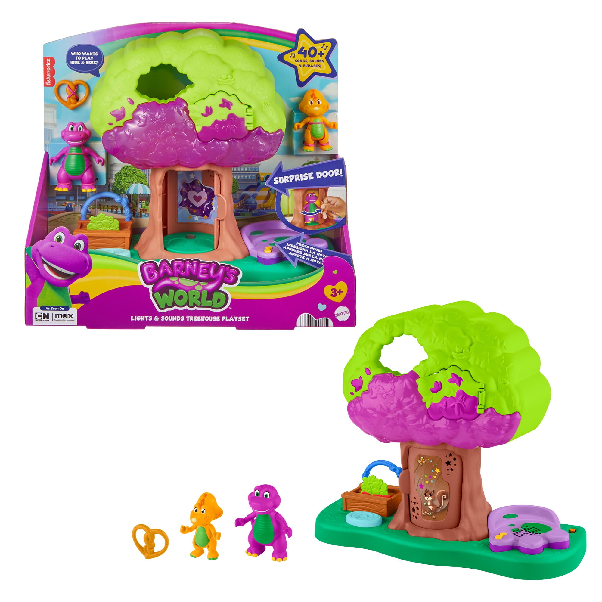 Free Shipping! Barney's World Lights and Sounds Treehouse Playset with ...