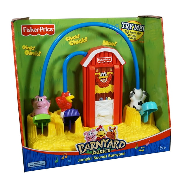 Fisher Price Barnyard Basics Jumpin Sounds Barnyard - Walmart.com