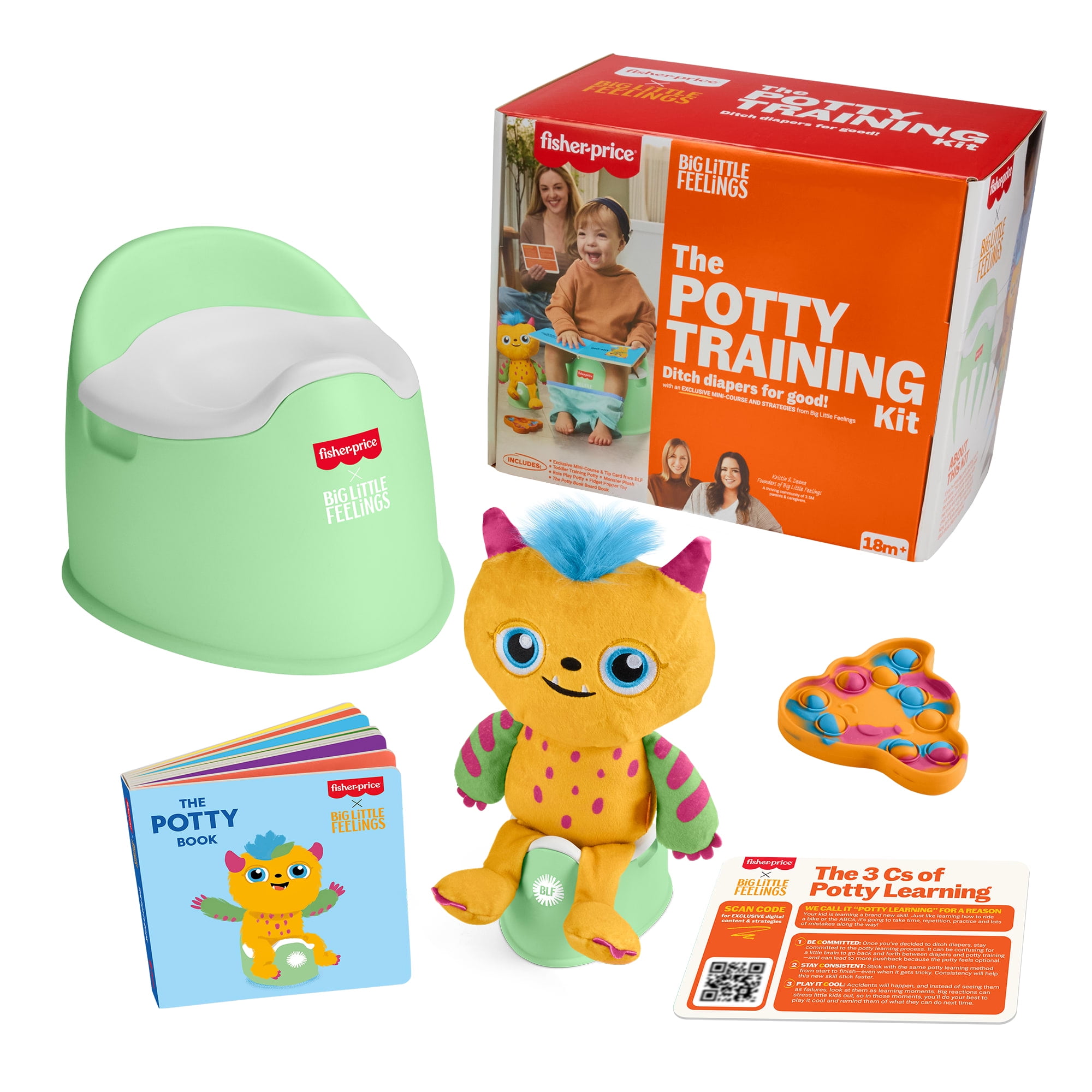 Fisher-Price Big Little Feelings Potty Training Play Kit, Set of Toys ...