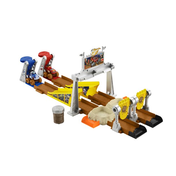 Fisher-Price Blaze and the Monster Machines Mud Pit Race Track Playset ...
