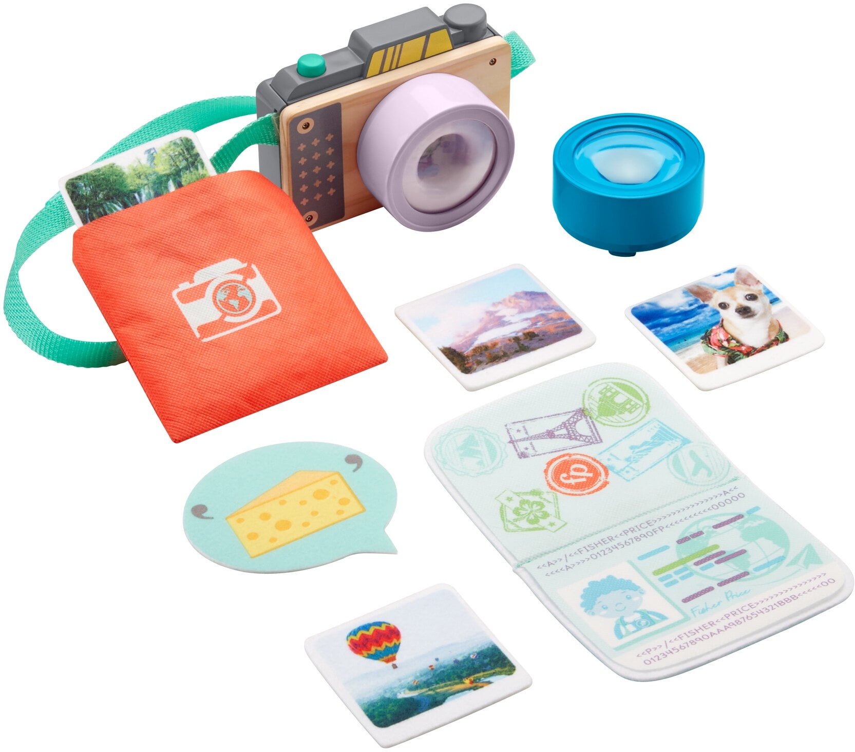 Fisher-Price Click Away Camera Set, Toddler Toy, 10-Piece Pretend Play ...