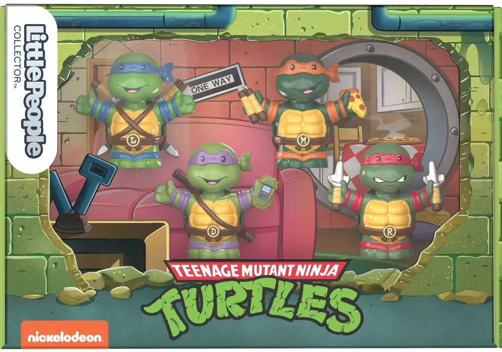 Fisher-Price Little People Collector TMNT Action Set: Michelangelo ...