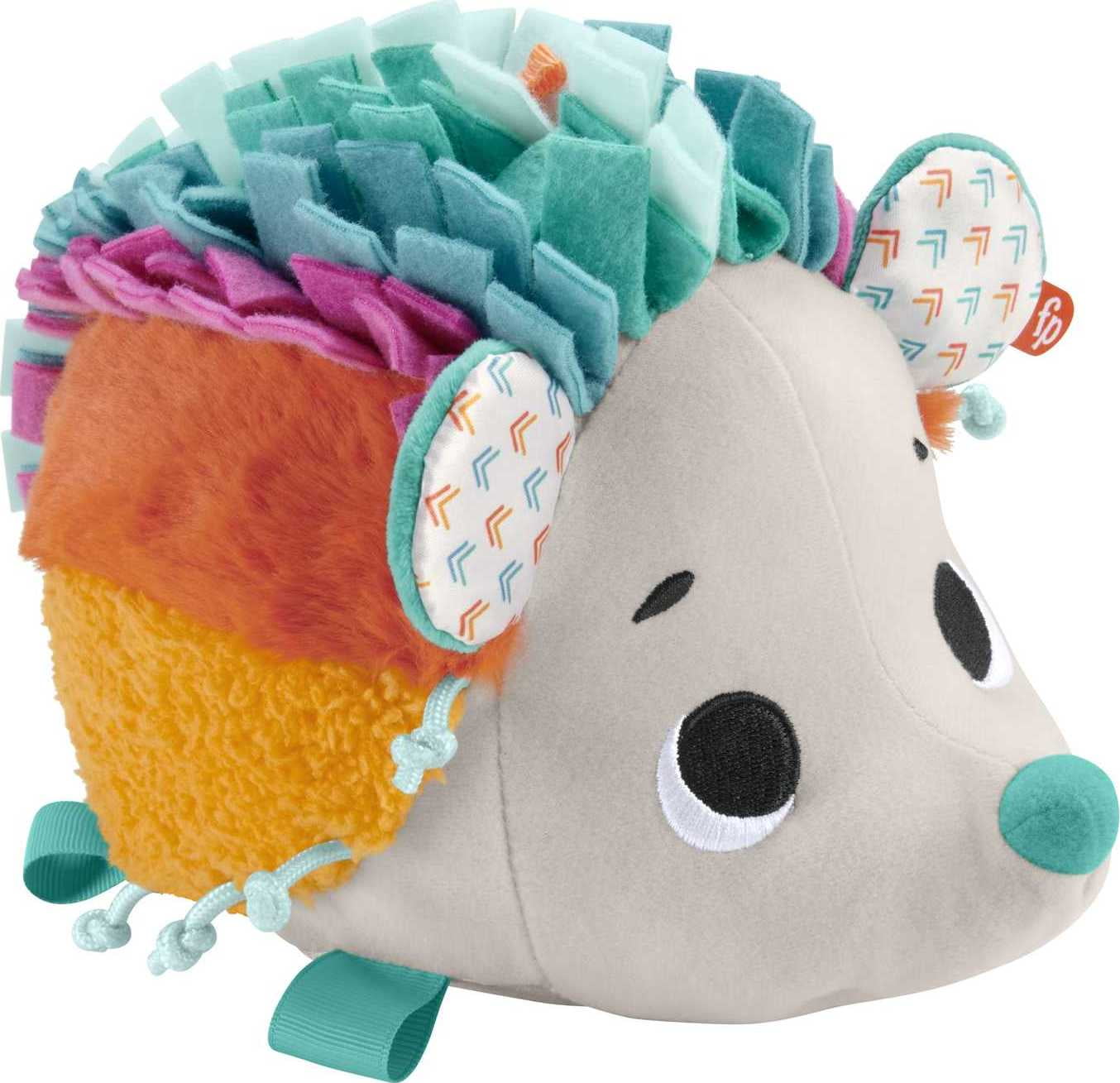 Fisher-Price Cuddle n' Snuggle Hedgehog Plush Sensory Toy for Babies ...