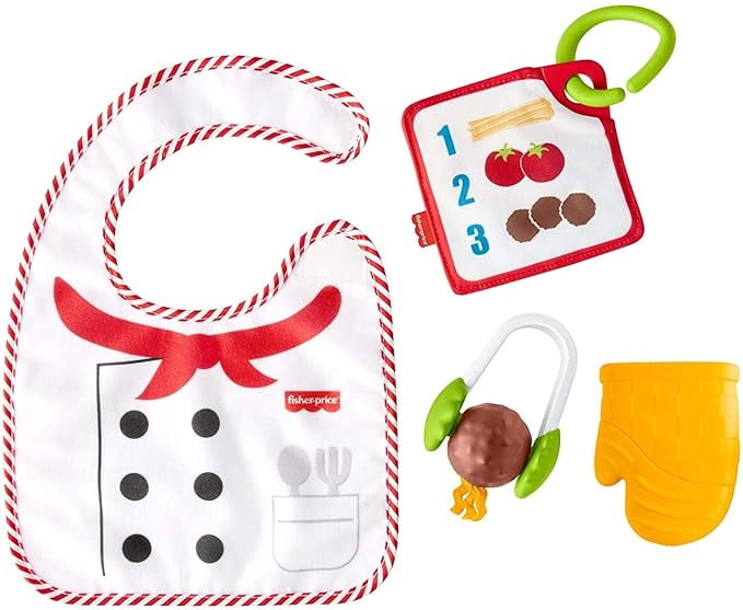 Fisher-Price Cutest Chef Gift Set, 4 cooking-themed baby toys with ...