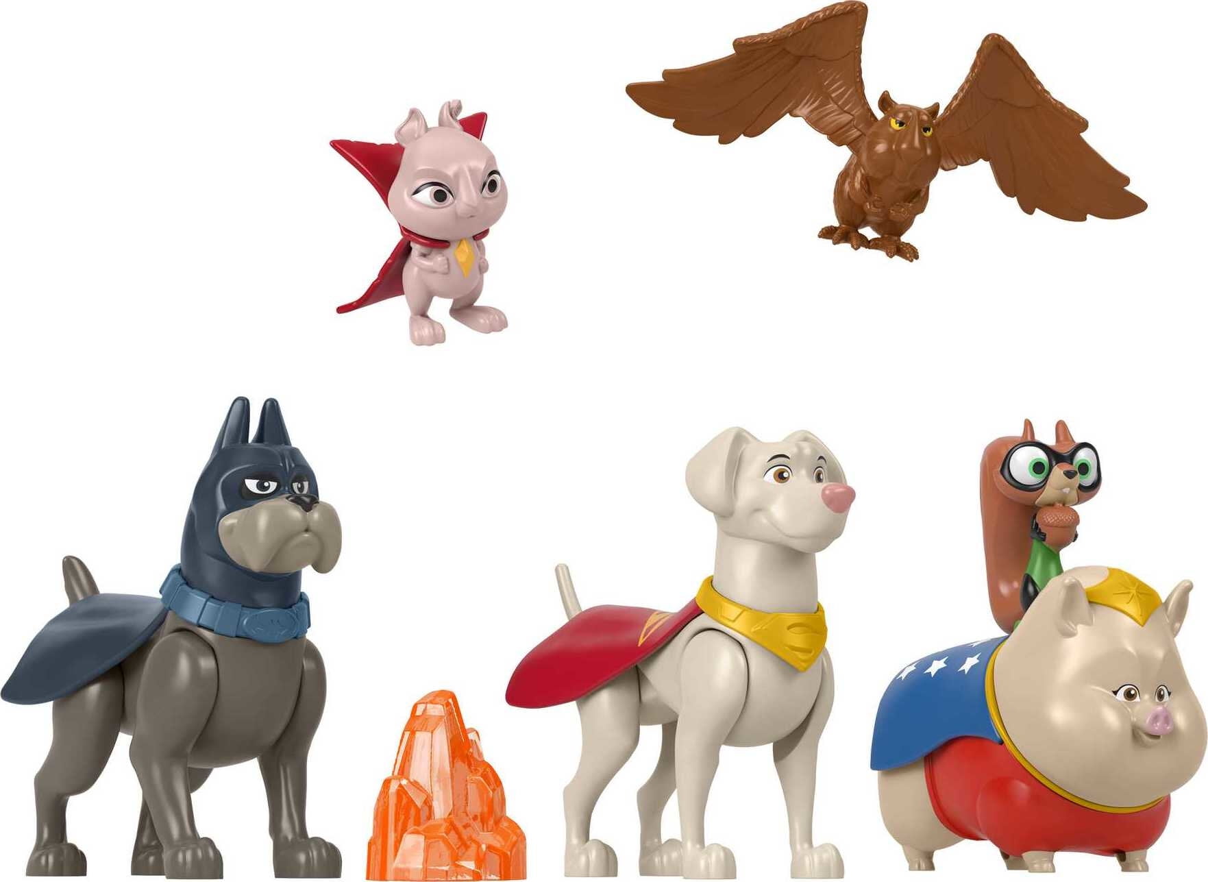Fisher-Price DC League of Super-Pets Figure Multipack Set of 6 ...