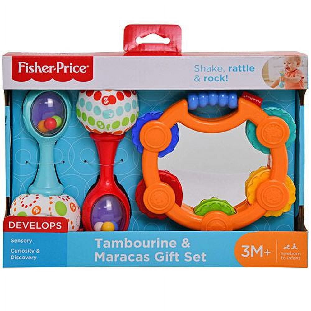 Fisher Price Musical Baby Toys: DP Tambourine & Maracas Gift Set ...