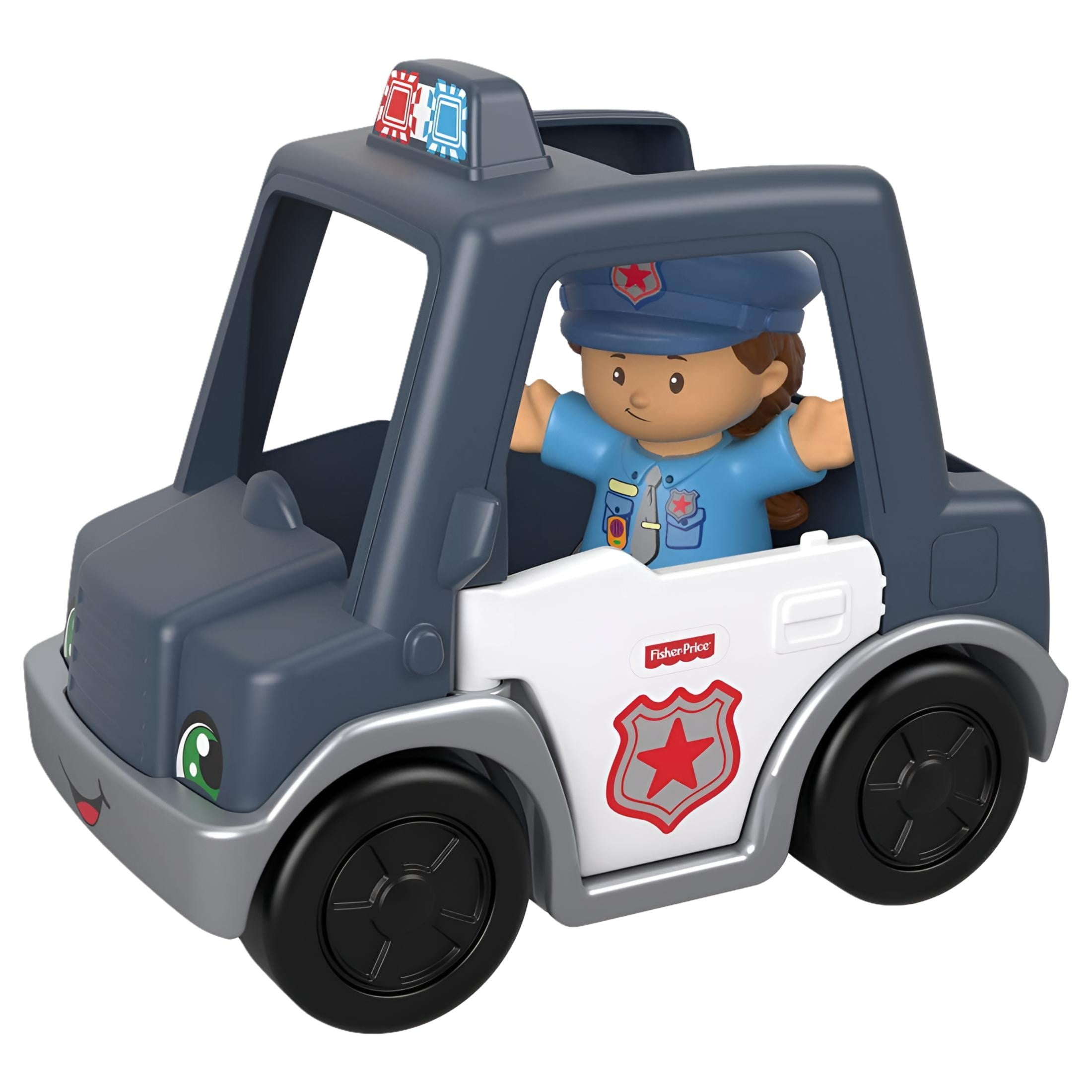 Fisher-Price Little People Helping Others Toy Police Car for Toddlers ...
