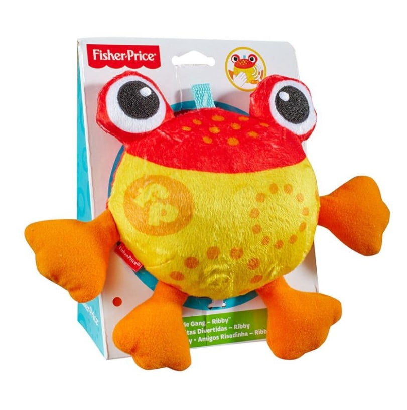 Fisher Price Giggle Gang Ribby The Frog Plush With Giggle Sounds ...