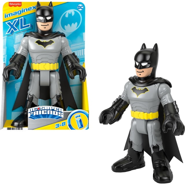 Fisher-Price Imaginext Superhero Batman XL Toy, Caped Crusader Figure ...