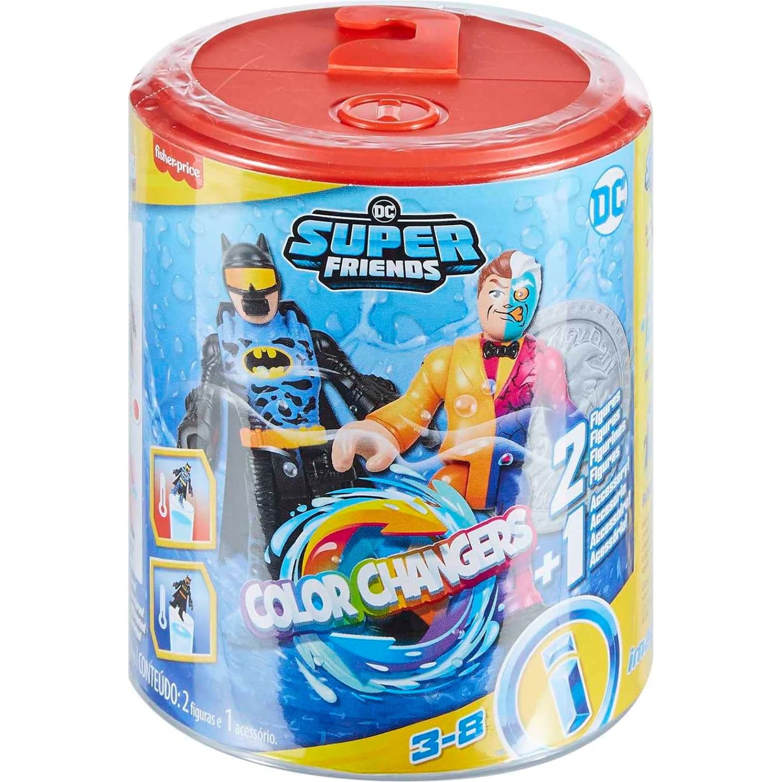 Fisher Price Imaginext DC Super Friends Color Changers Batman And Two ...